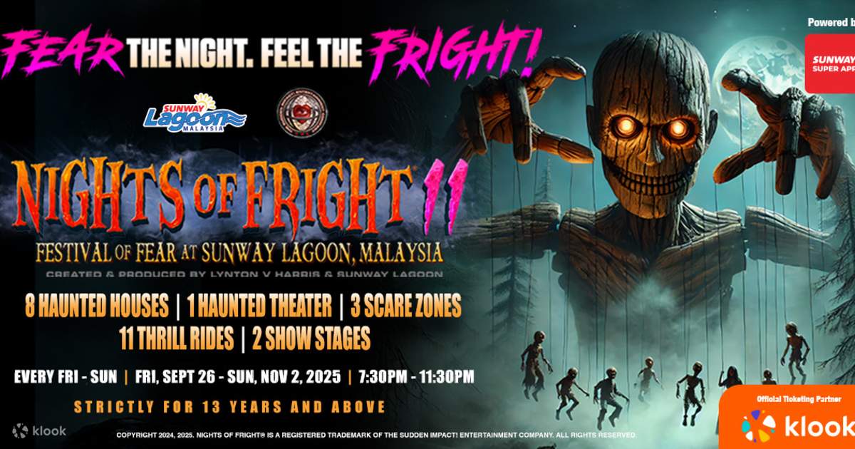 Sunway Lagoon - Notti da paura 11 - Klook Stati Uniti